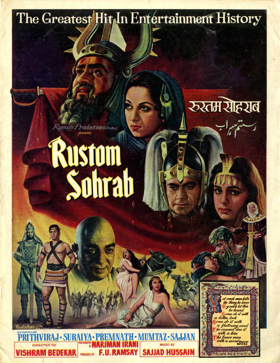 Rustom-Sohrab Movie: Review | Release Date (1963) | Songs | Music ...