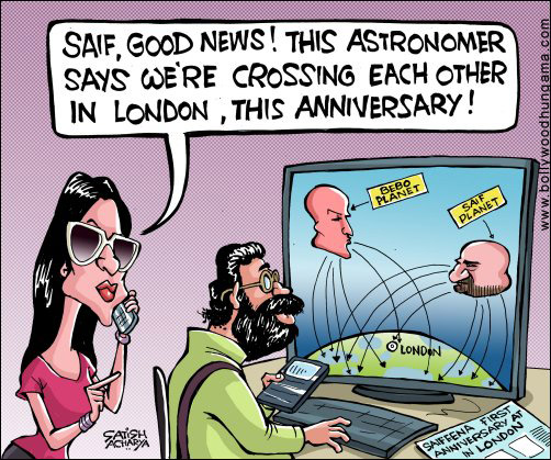 Bollywood Toons: Saifeena's anniversary - Bollywood Hungama