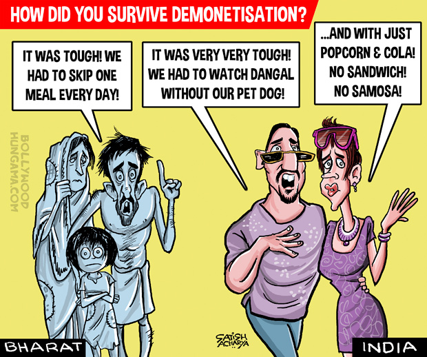 Bollywood Toons: Dangal vs Demonetisation! - Bollywood Hungama