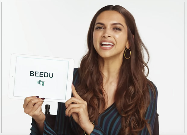 Deepika Padukone explains craziest HINDI SLANG words to Americans ...