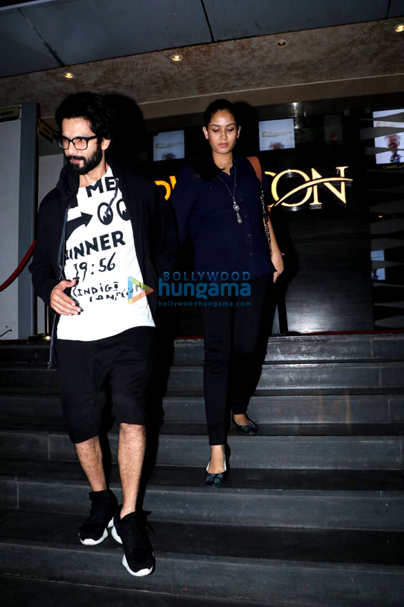 Shahid Kapoor and Mira Rajput spotted after watching Gold at PVR Icon ...