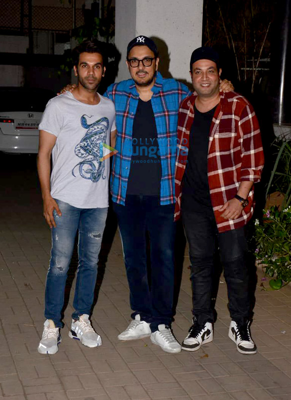 Rajkummar Rao, Dinesh Vijan and Varun Sharma spotted at Maddock Films ...
