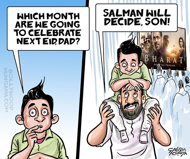 Bollywood Toons: Salman Khan's Bharat breaks Bahubali2 record ...