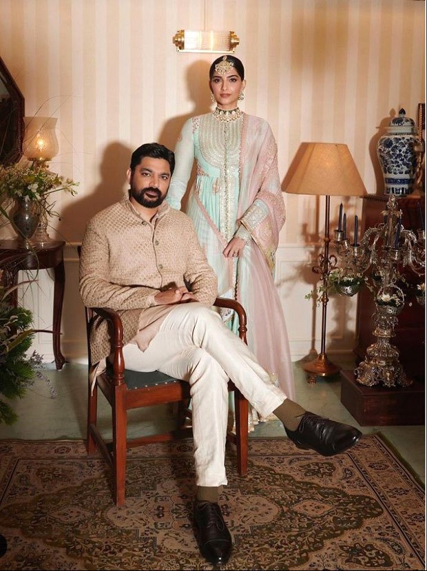 Sonam Kapoor uploads photos with the bride and groom Rhea Kapoor and Karan Boolani; shares an ...