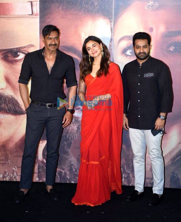 Photos Ajay Devgn, Jr NTR, and Alia Bhatt at the trailer launch of RRR ...