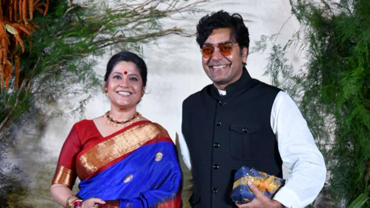 Ashutosh Rana arrives with wife Renuka Shahane for Richa-Ali’s ...
