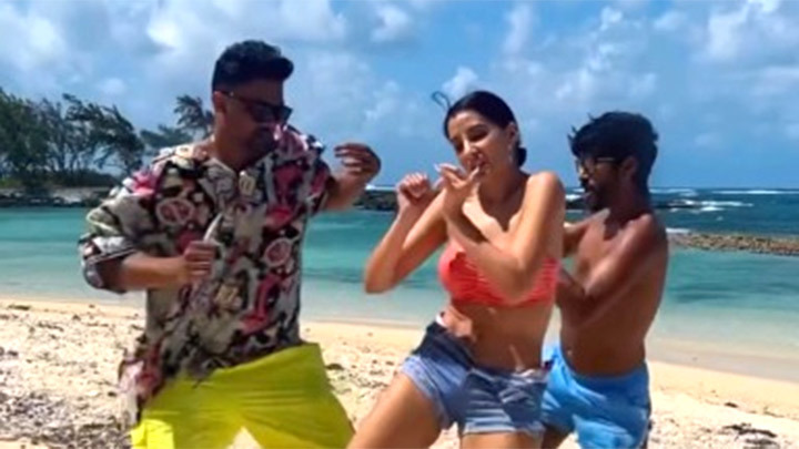 Nora Fatehi shows off her flexible dance moves by the beach - Bollywood Hungama