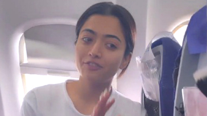 Rashmika Mandanna shares BTS video of doing makeup in flight ...