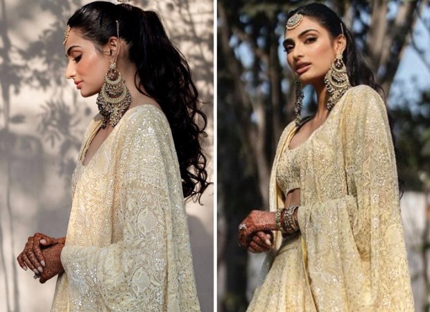 Athiya Shetty’s stunning pastel chikankari lehenga she wore for her ...