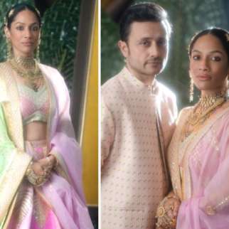 Masaba Gupta ties the knot with actor Satyadeep Misra in an intimate ceremony wearing her own ...