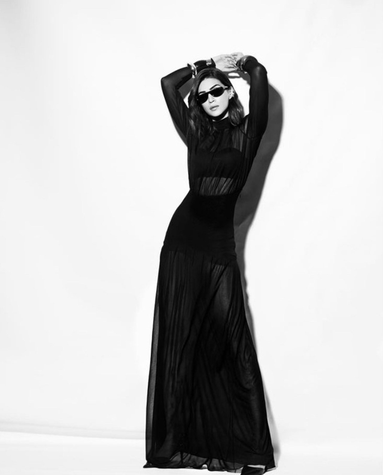 Kriti Sanon Shines Like A Star In Ysls Ethereal Black Sheer Gown