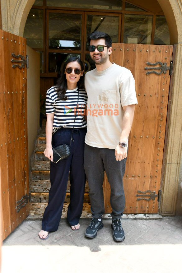 Photos Karan Deol snapped with fiancé Drishya Acharya after a lunch ...