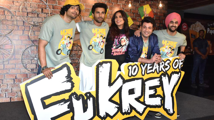 Fukrey cast reunite as the movie completes 10 years - Bollywood Hungama