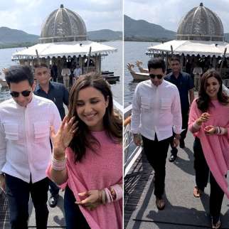 Newlyweds Parineeti Chopra and Raghav Chadha make their first public appearance after marriage ...