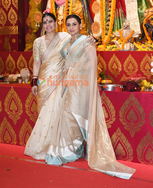Photos Rani Mukerji, Kajol and others snapped at a Durga Puja Pandal ...