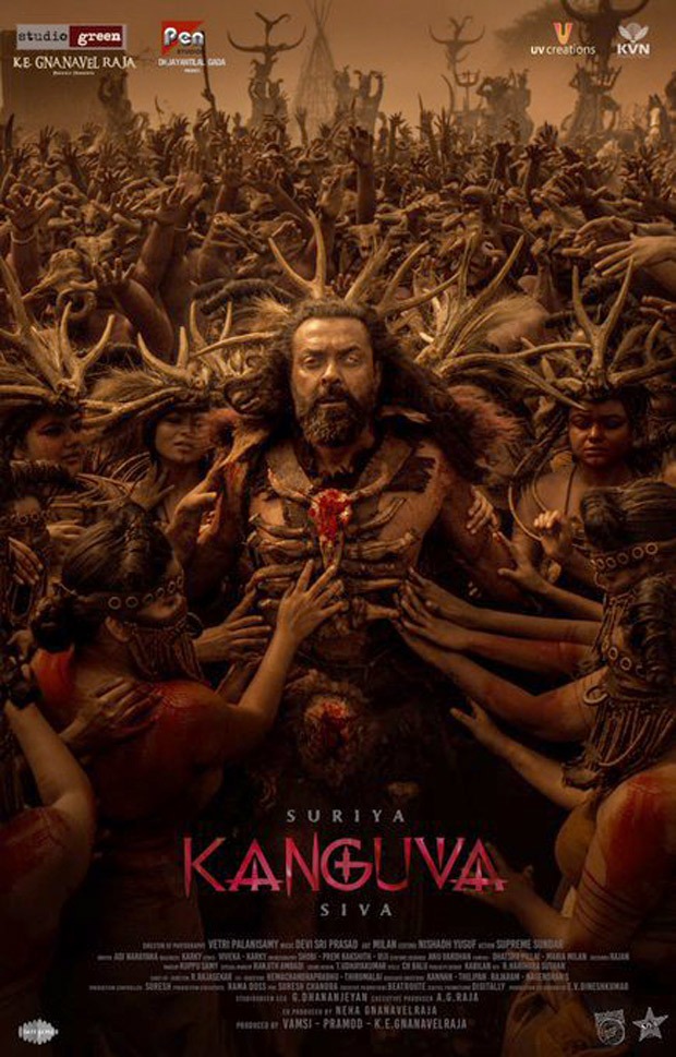 Kanguva: Suriya unveils first look of Bobby Deol as the mighty Udhiran ...