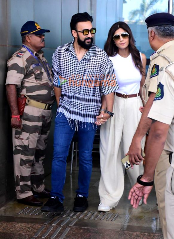 Photos: Shilpa Shetty Shetty, Raj Kundra and others snapped at Goa airport | Parties & Events ...