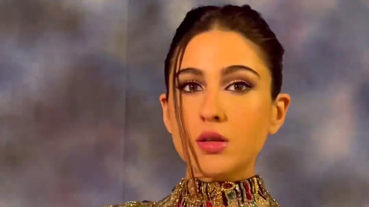 OMG! Sara Ali Khan stuns in this jewel embellished outfit - Bollywood Hungama