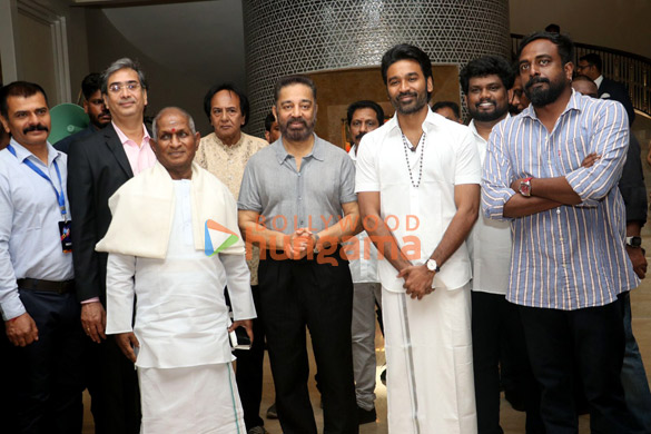 Photos: Dhanush, Kamal Haasan and others snapped at Ilaiyaraaja biopic ...