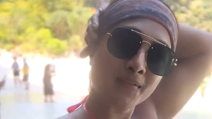 Uff! Satarupa Pyne turns up the heat in her neon bikini - Bollywood Hungama