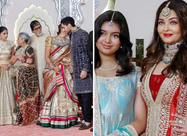 Amitabh Bachchan and family attend Anant Ambani-Radhika Merchant wedding; Aishwarya Rai poses ...