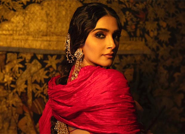 Sonam Kapoor stuns in vibrant red crushed silk ghagra for festive look ...