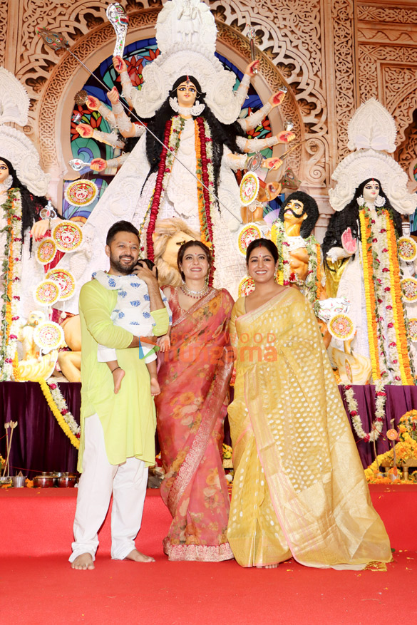 Photos Ajay Devgn, Kajol, Rani Mukerji, Alia Bhatt and others snapped during Durga Puja at North ...