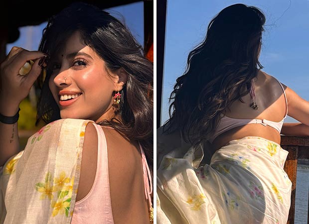 Janhvi Kapoor dons soft-hued saree with backless blouse as she resumes Param Sundari shoot in ...