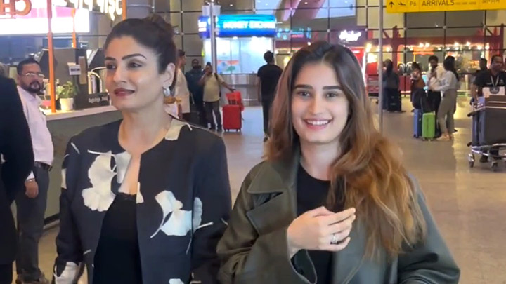 Beautiful mother-daughter duo Raveena Tandon & Rasha Thadani papped at ...