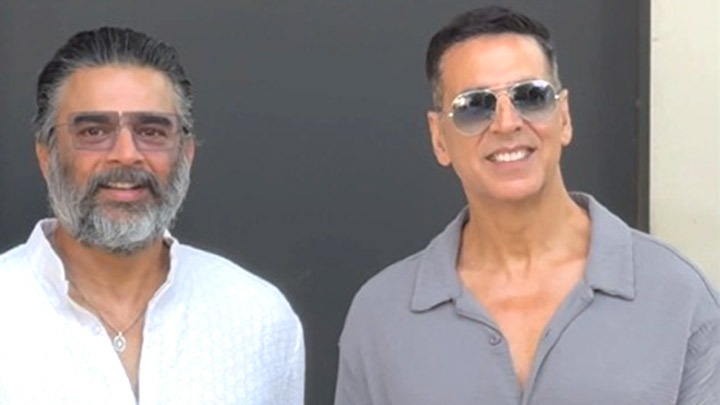 Akkie & Maddy pose together for media - Bollywood Hungama