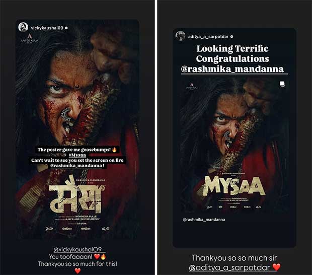 Vijay Deverakonda calls first look of Mysaa starring Rashmika Mandanna ...